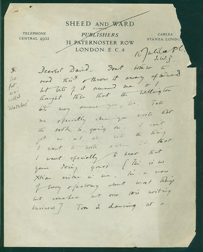 David Jones: A Painter of Words and his Circle | Georgetown University ...