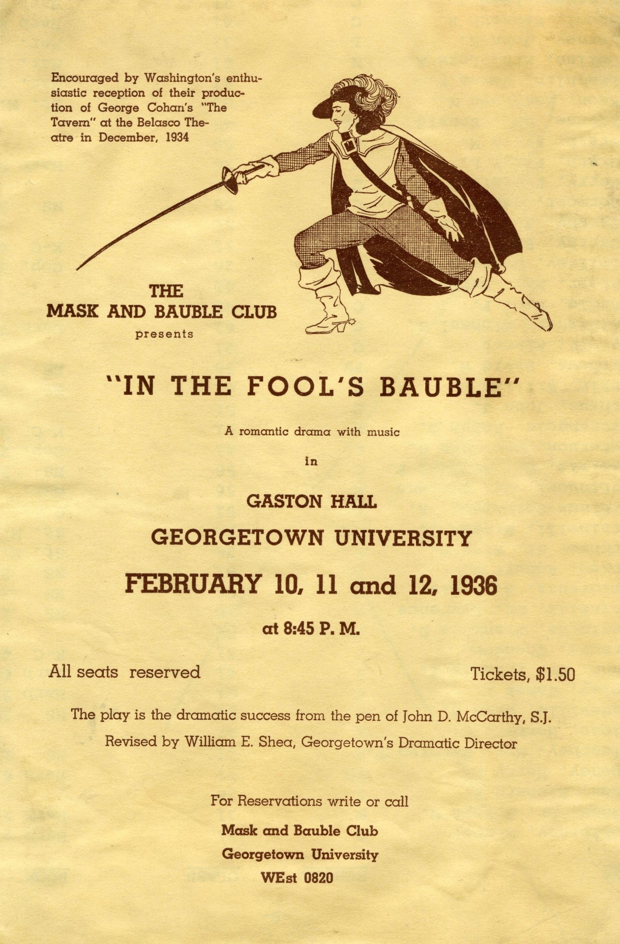 Gaston Hall: Visitors and Events | Georgetown University Library